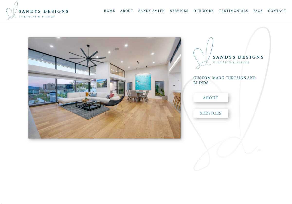 Sandy's Designs - Custom made curtains and blinds